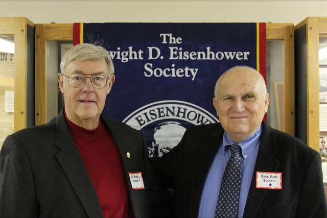 Vice Chairman Walton Jones poses with Major General Robert Scales ...